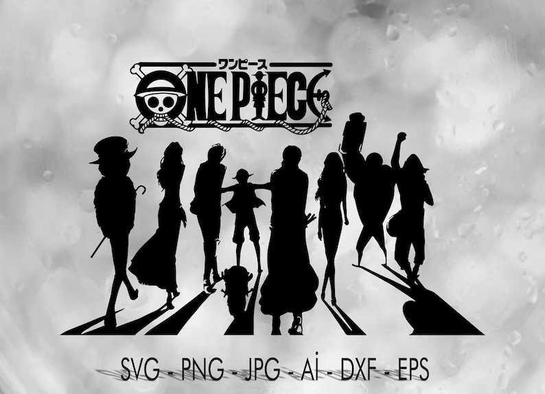 One Piece Svg, One Piece Png Anime Vector, Anime Cutfile, Anime Clipart ...