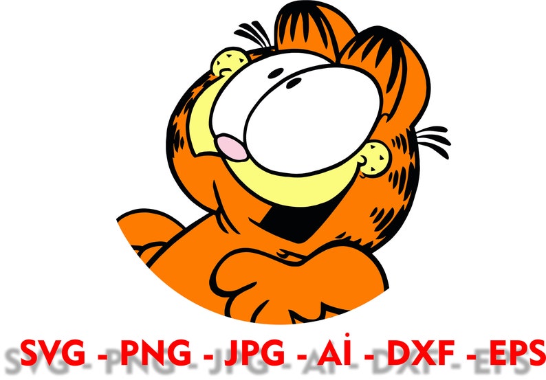 Garfield SVG Files / Garfield Cartoon / Funny Png/ Svg/ Jpg/ Dxf/ Ai - Etsy