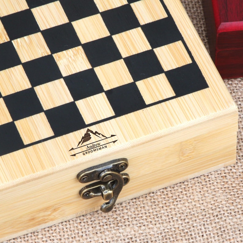 Personalized Wine Tool & Chess Set Gift Box, Personalized Wine Opener ...