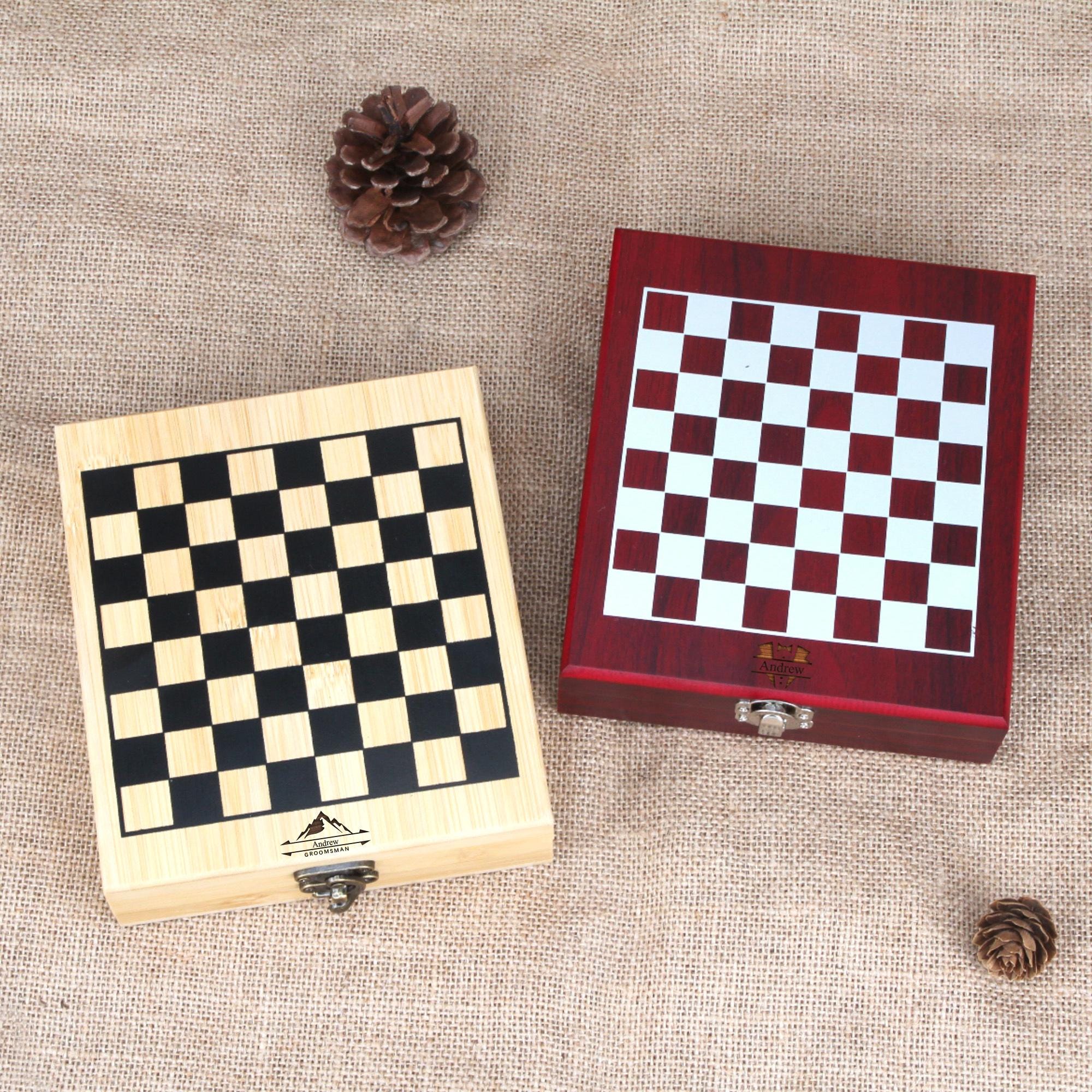 Personalized Wine Tool & Chess Set Gift Box, Personalized Wine Opener ...