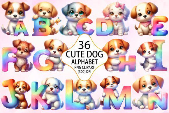 Watercolor Cute Dog Alphabet PNG Clipart - Etsy