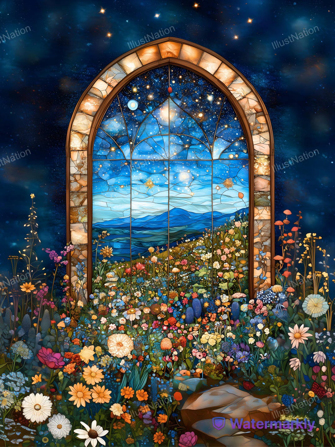 The Starlit Portal - Poster - Etsy