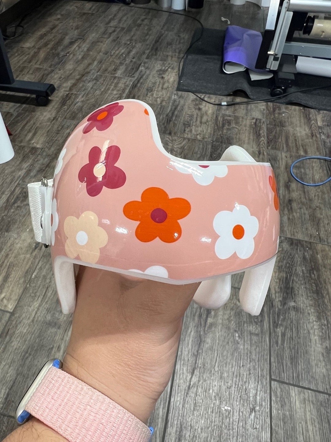 Cranberry Floral Doc Band Wrap - Etsy