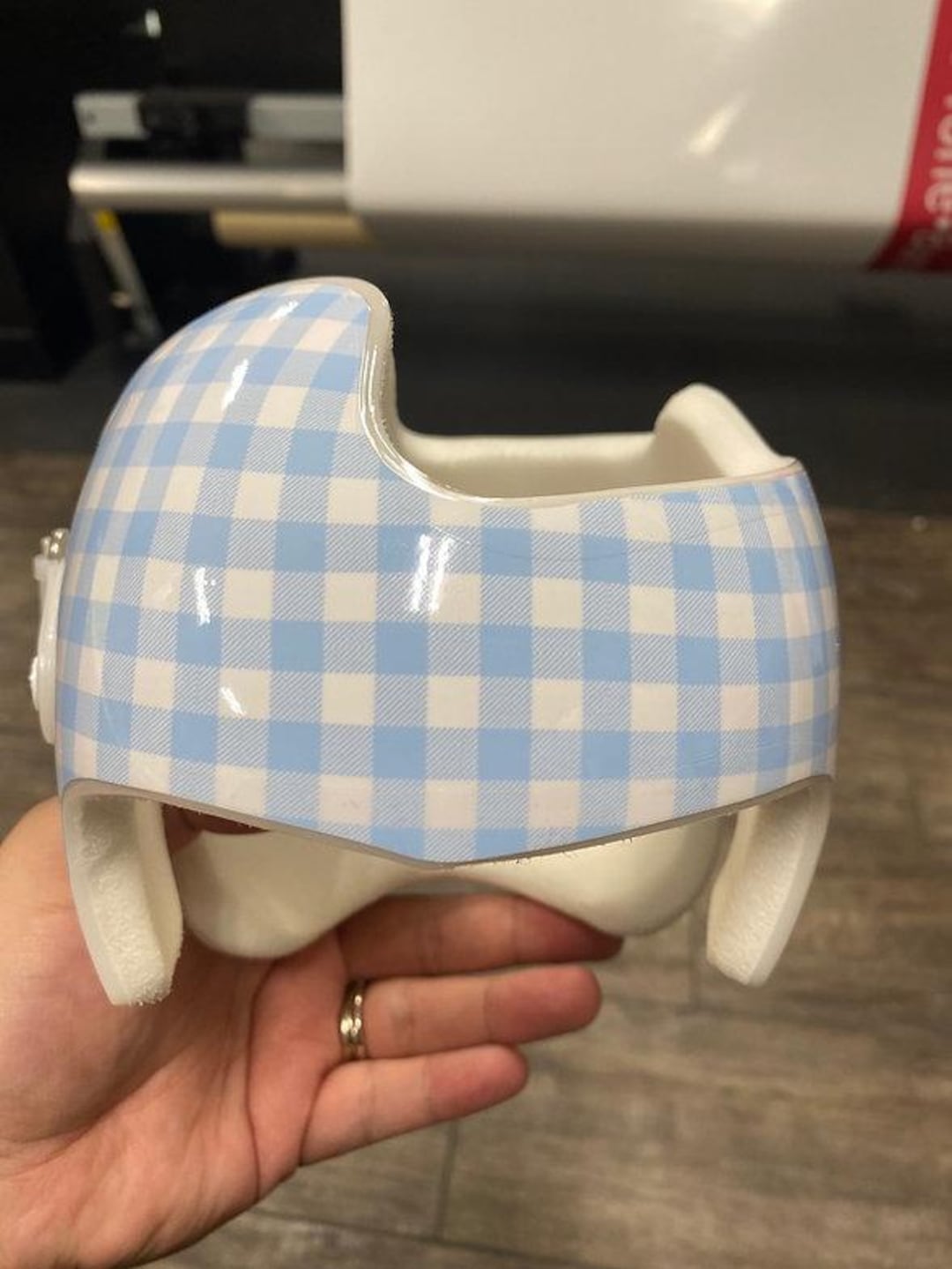 Blue Gingham Doc Band Wrap - Etsy