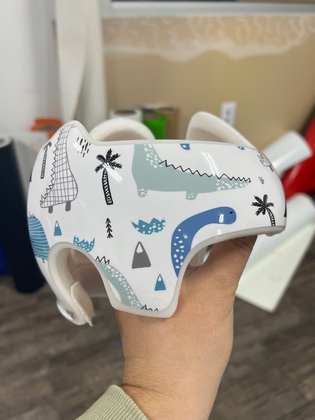 Blue Dinosaur Sketch Doc Band Wrap - Etsy