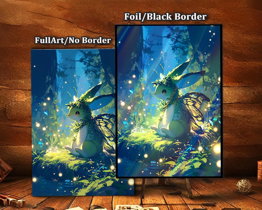 Ai-crafted Forest Sprite Card Sleeves: Tcg/magic/commander - Etsy