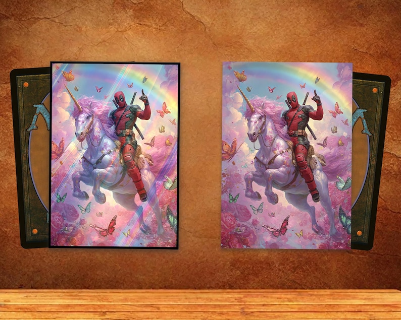 MTG Card Sleeves, Rainbow Deadpool Ride, TCG Protectors for Commander ...