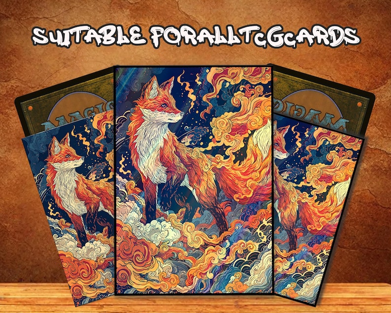 MTG Card Sleeves, Mythical Fox Card Sleeves: Ai-art, Tournament-ready ...