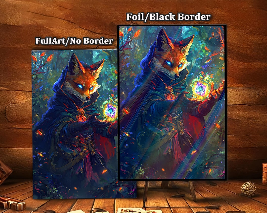 Fantasy Fox Wizard Card Sleeves – TCG Card Sleeve Protectors, High ...