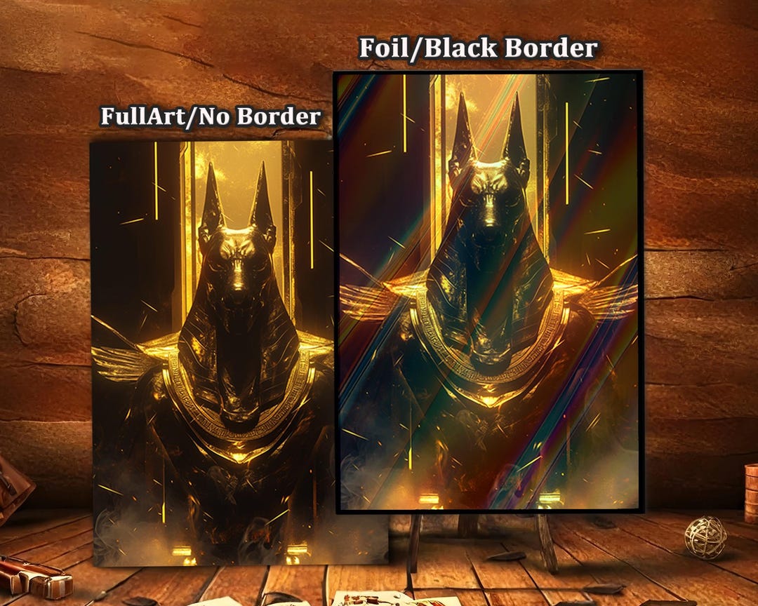 MTG Card Sleeves, Golden Anubis – Matte or Foil TCG Protection, Gifts ...
