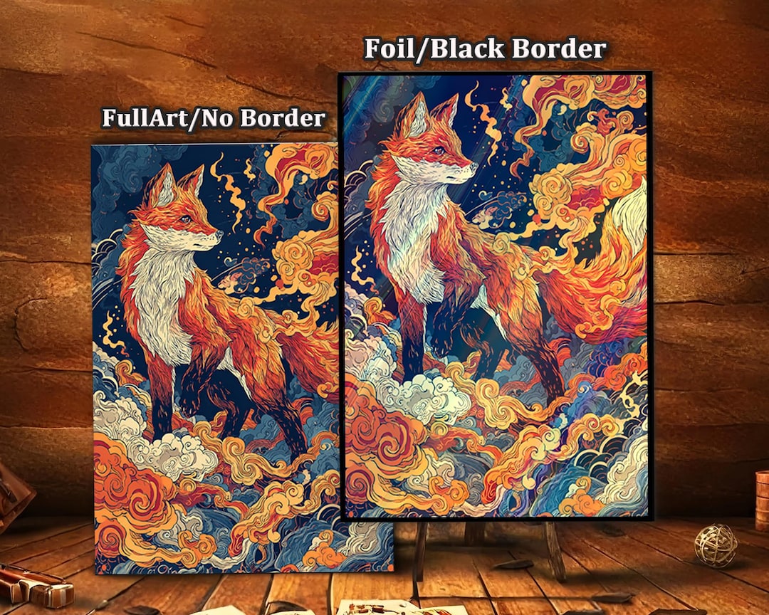 MTG Card Sleeves, Mythical Fox Card Sleeves: Ai-art, Tournament-ready ...