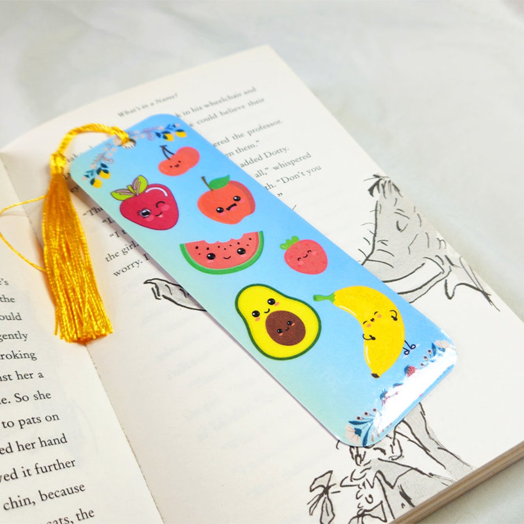 Fruit Fiesta Bookmark | Double Sided | Laminated - Etsy UK