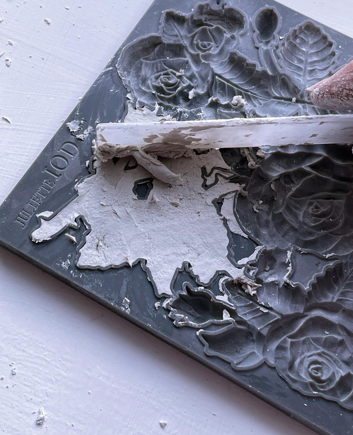 IOD Juliette 6x10 Decor Mould Label Moulds Use With Clay or Resin ...
