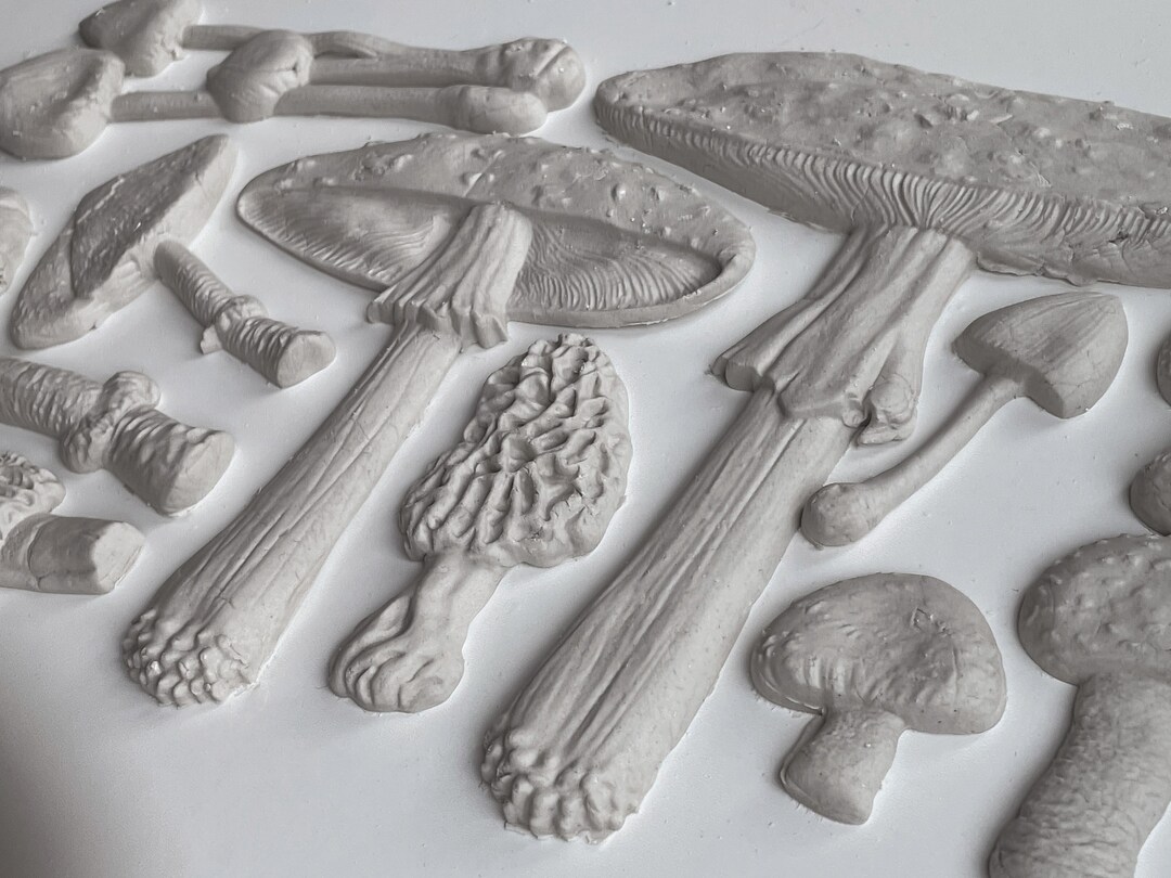 IOD Toadstool 6x10 Decor Mould Label Moulds Use With Clay or Resin ...