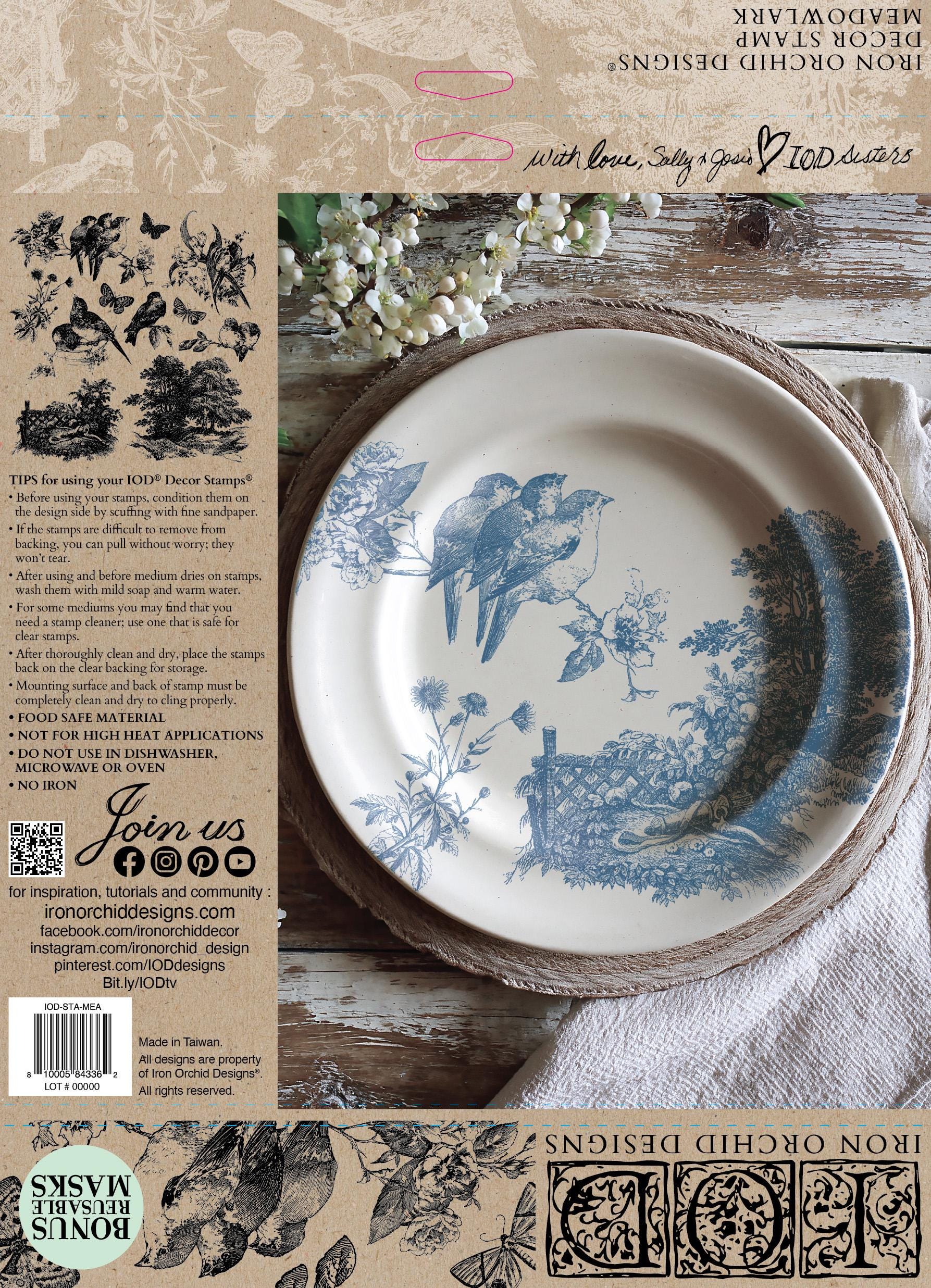 IOD Meadowlark Stamp, Iron Orchid Design, Spring Release, Ships Same ...