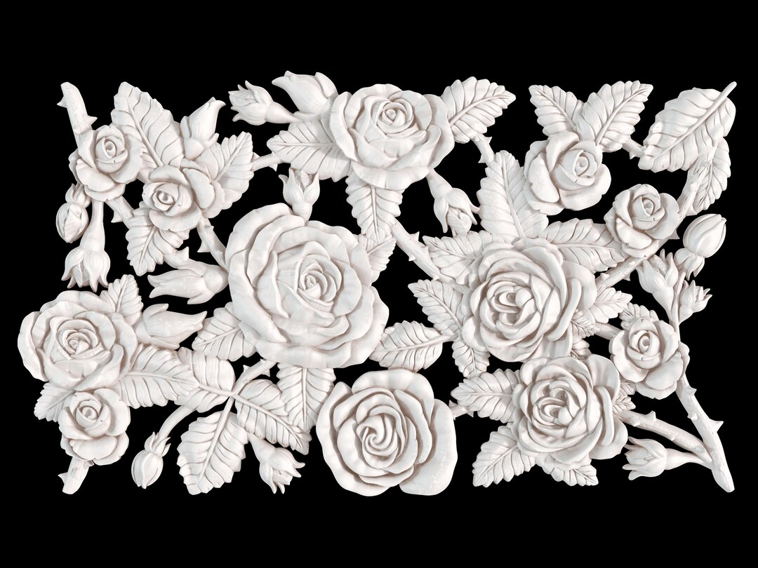 IOD Juliette 6x10 Decor Mould Label Moulds Use With Clay or Resin ...