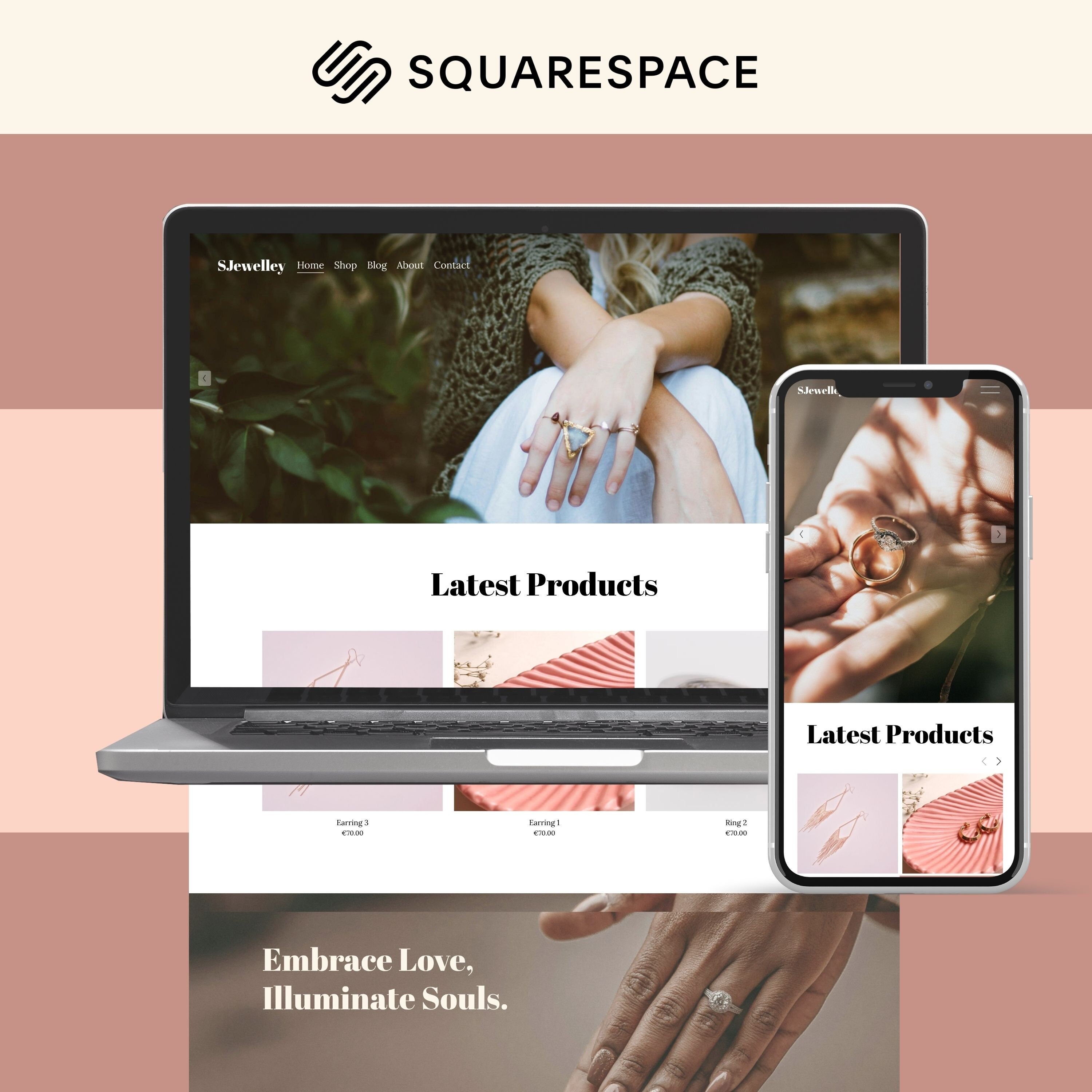 Shop Squarespace 7.1 Template Website Ecommerce Squarespace Blogger ...