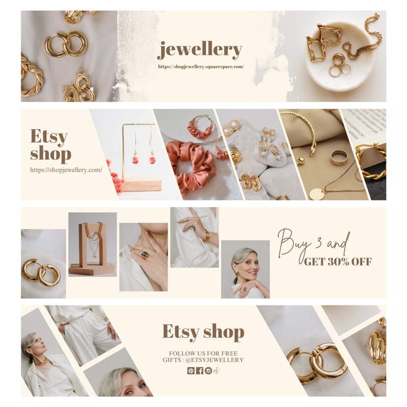 Etsy Shop Banner Templates Canva Branding Etsy Store Design Etsy ...