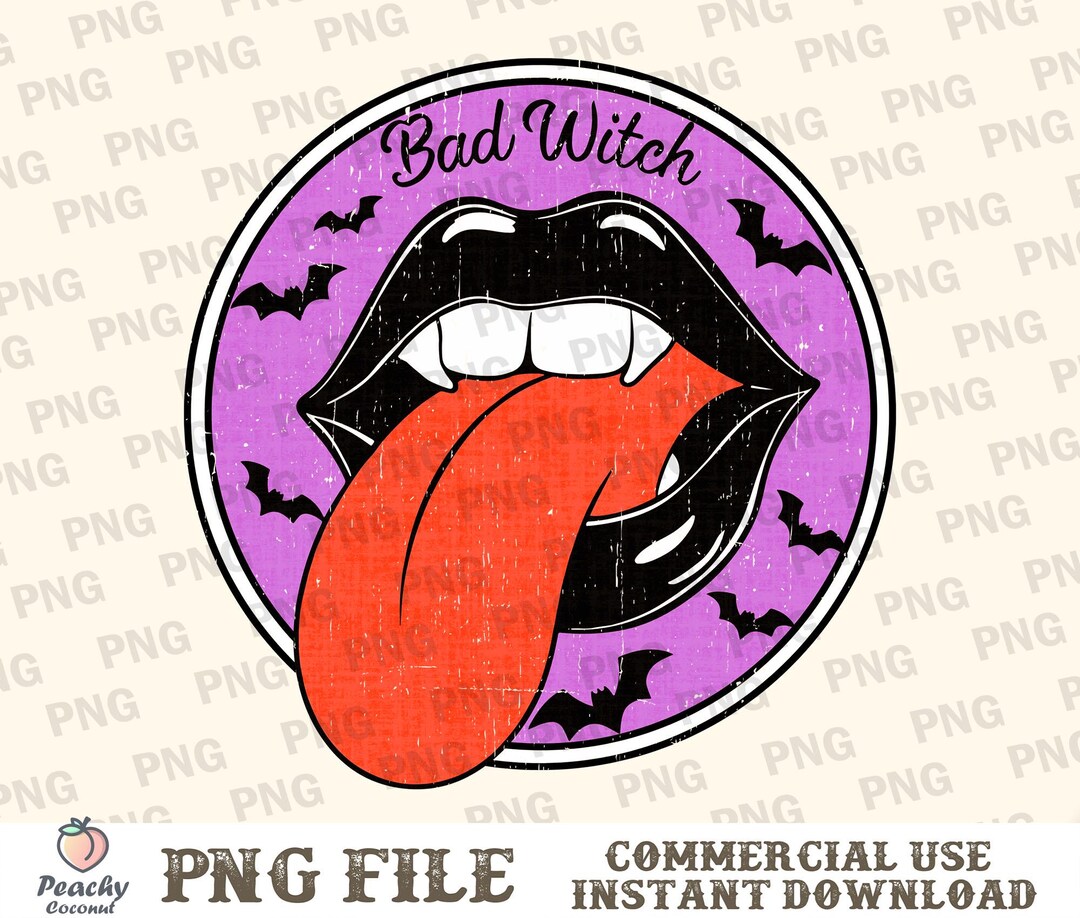 Bad Witch Lips Png, Halloween Lips Sublimation, Gothic Witch Clipart ...