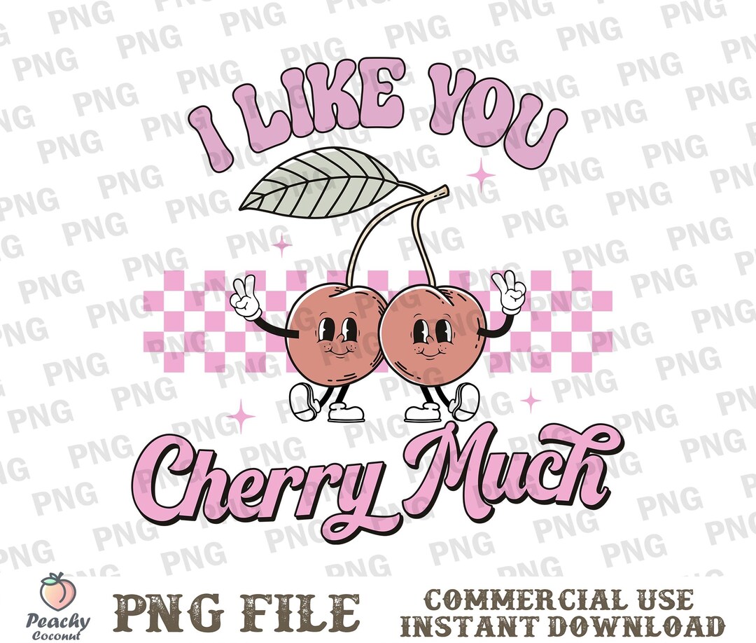 I Love You Cherry Much Png, Cherry Png, Valentine Coquette Heart Png ...