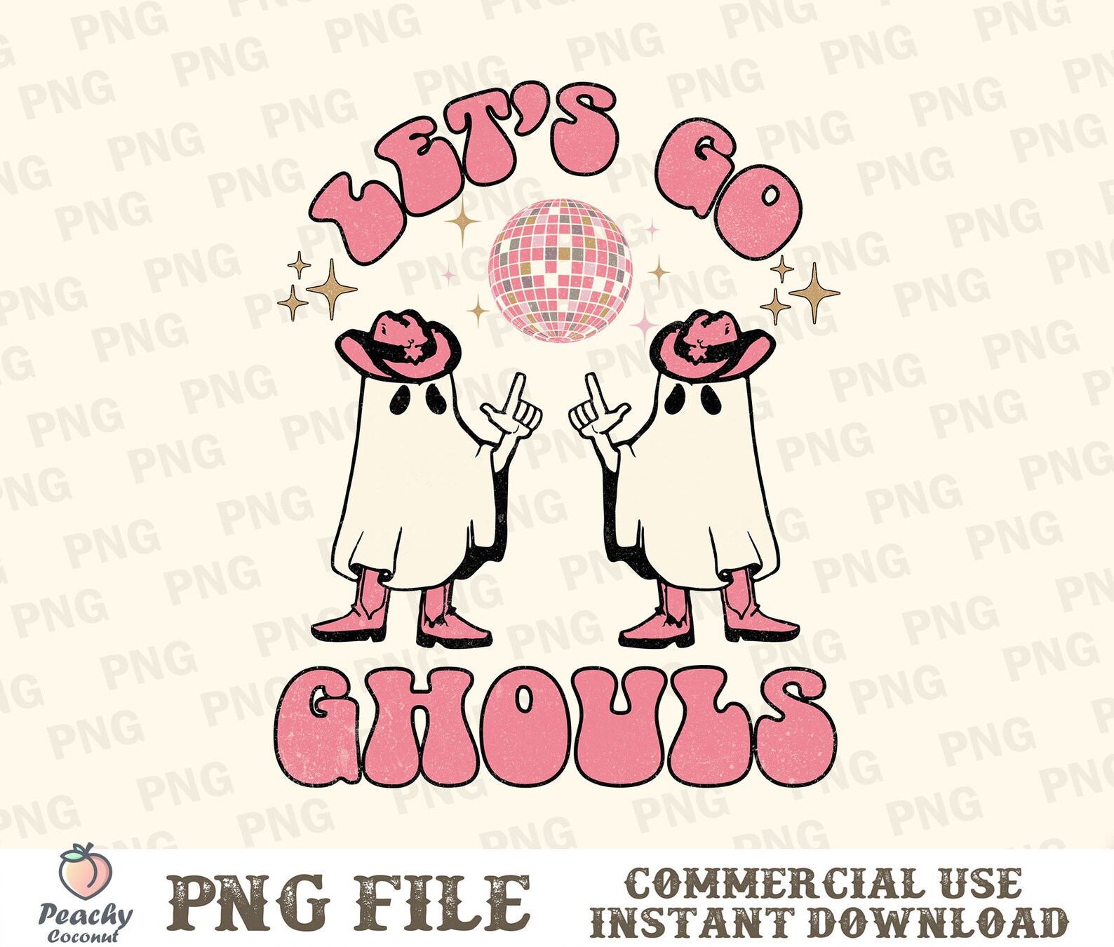 Let's Go Ghouls PNG, Halloween Sublimation Designs, Halloween Png ...