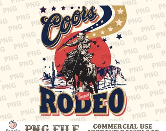 Coors Rodeo PNG, Western Sublimation Designs, Coors Png, Cowboy Png ...