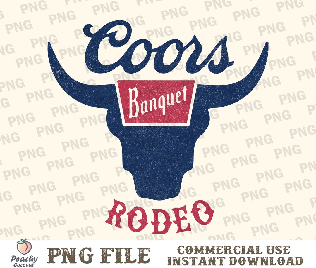 Coors Banquet Rodeo PNG, Sublimación occidental, Coors Cowboy Png, Bull ...