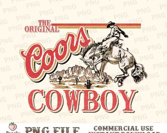 The Original Coors Cowboy PNG, Western Designs, Cowboy Png, Rodeo Png ...