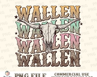 Wallen PNG, Wallen Bull Skull Png, Western Sublimation Designs, Country ...