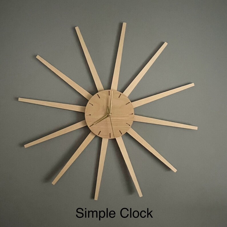 Large 30 Inch Unfinished DIY Starburst - Multiple Configurations Solid ...