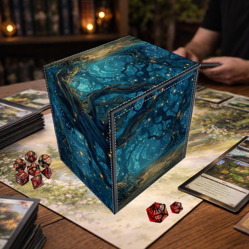 Deck Box for MTG Commander, With Window Display ，enchanted Glowing ...