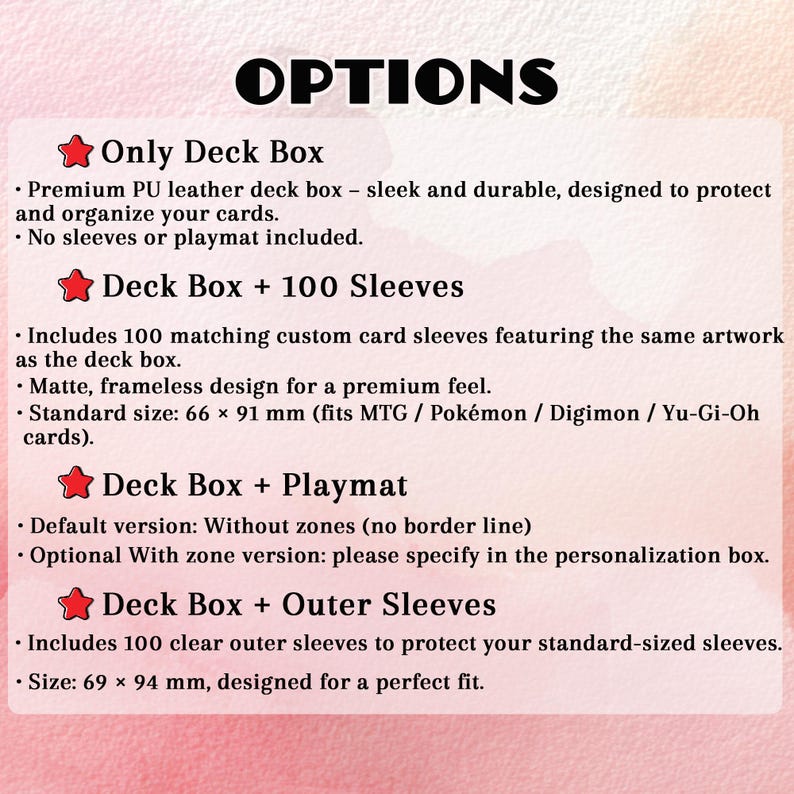 Deck Box for MTG Commander, With Window Display ，starry Forest - Etsy