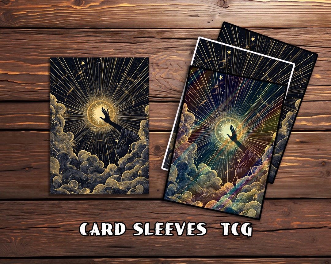 Mtg Card Sleeves, Celestial Sunburst Art Card Sleeves, Top Quality ...