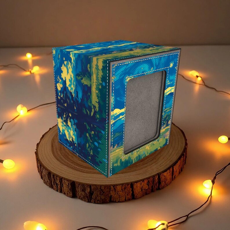 Deck Box for MTG Commander, With Window Display ，starry Forest - Etsy