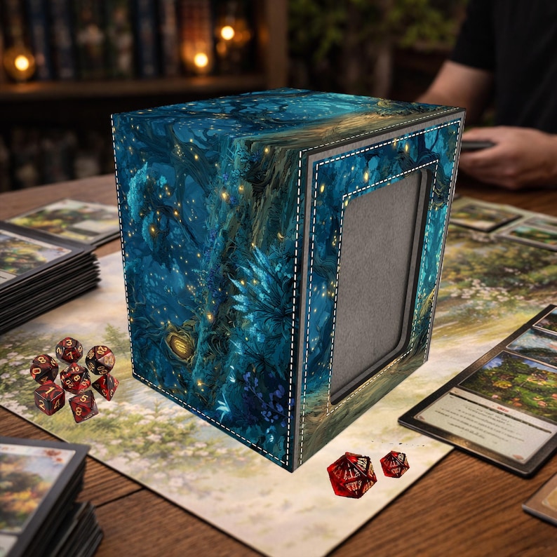 Deck Box for MTG Commander, With Window Display ，enchanted Glowing ...