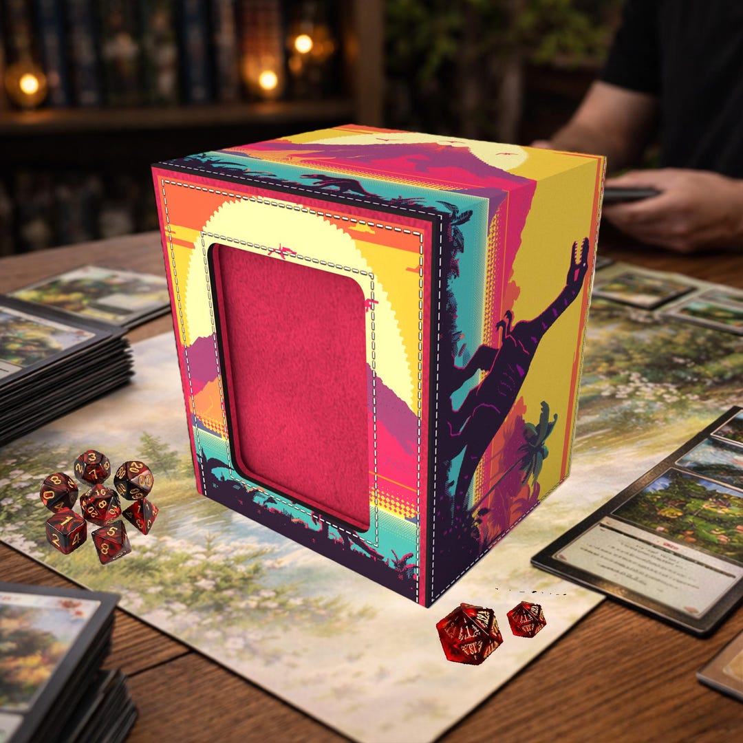 Commander Deck Box With Display Window | Magnetic Deck Case | 100 ...