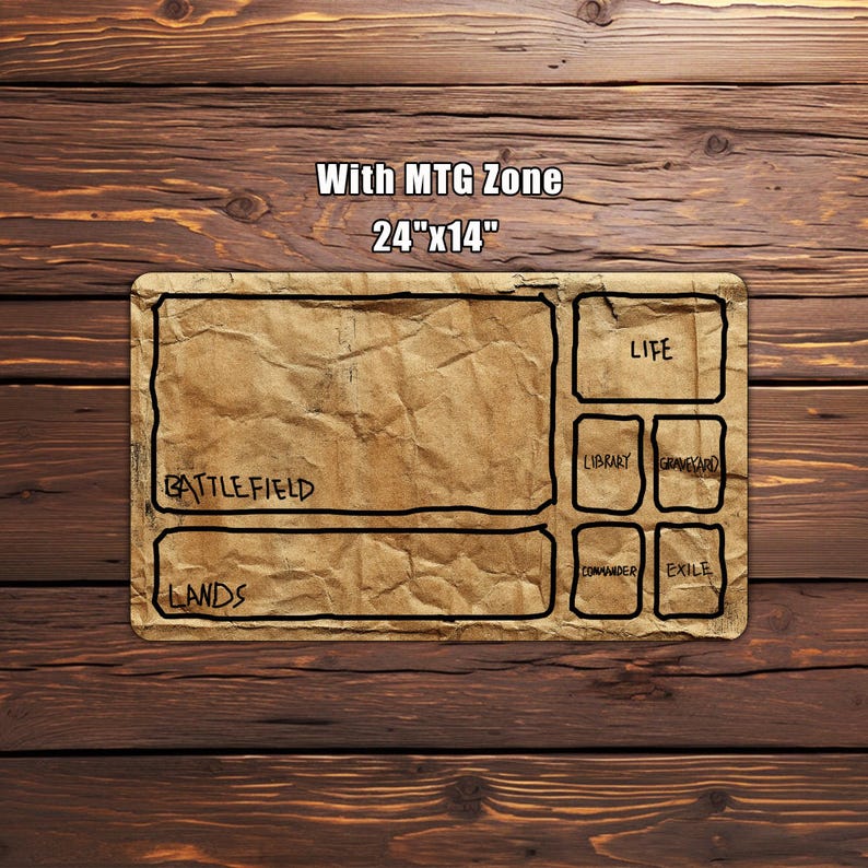 Funny Homeless Man TCG Playmat - Custom Neoprene Game Mat, Cardboard ...