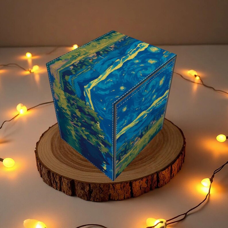 Deck Box for MTG Commander, With Window Display ，starry Forest - Etsy