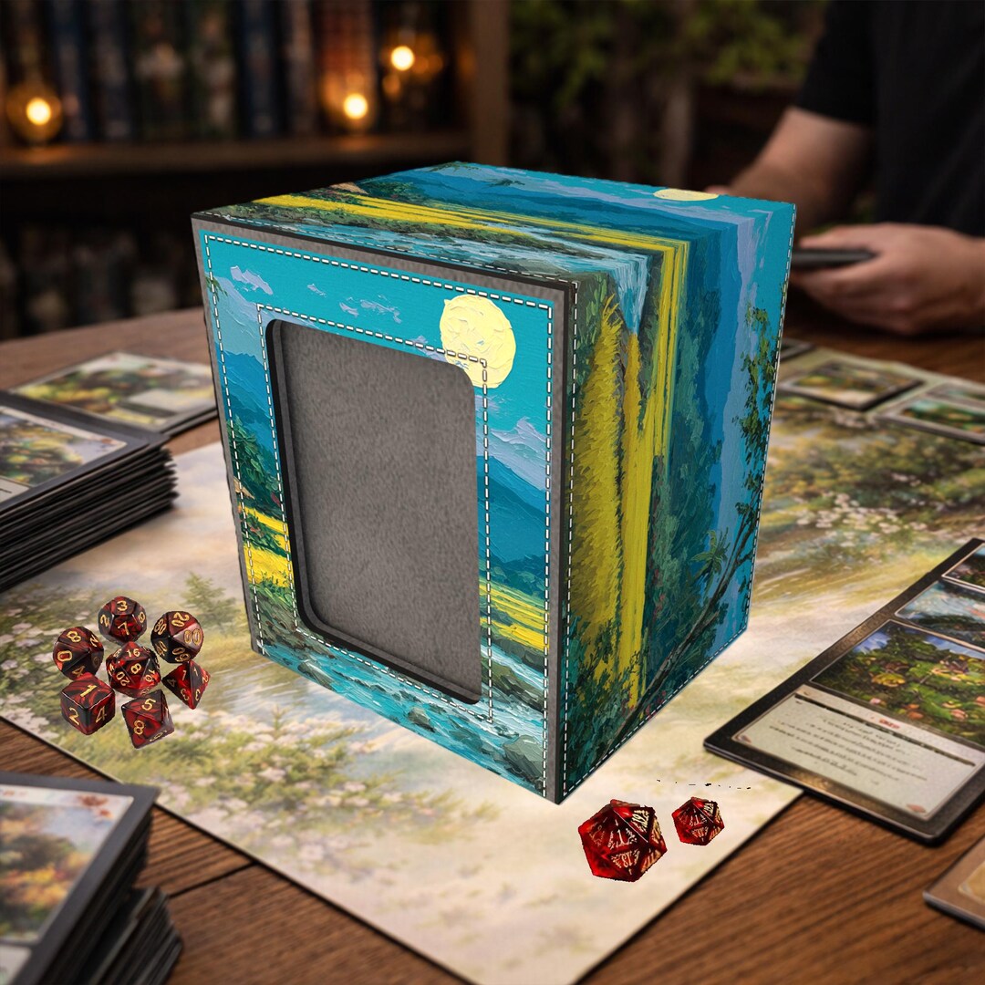 Riftbound Deck Box With Commander Display Window, Holds 100+ Sleeved ...
