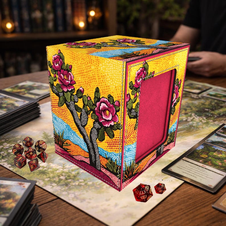 Commander Deck Box With Display Window | Magnetic Deck Case | 100 ...