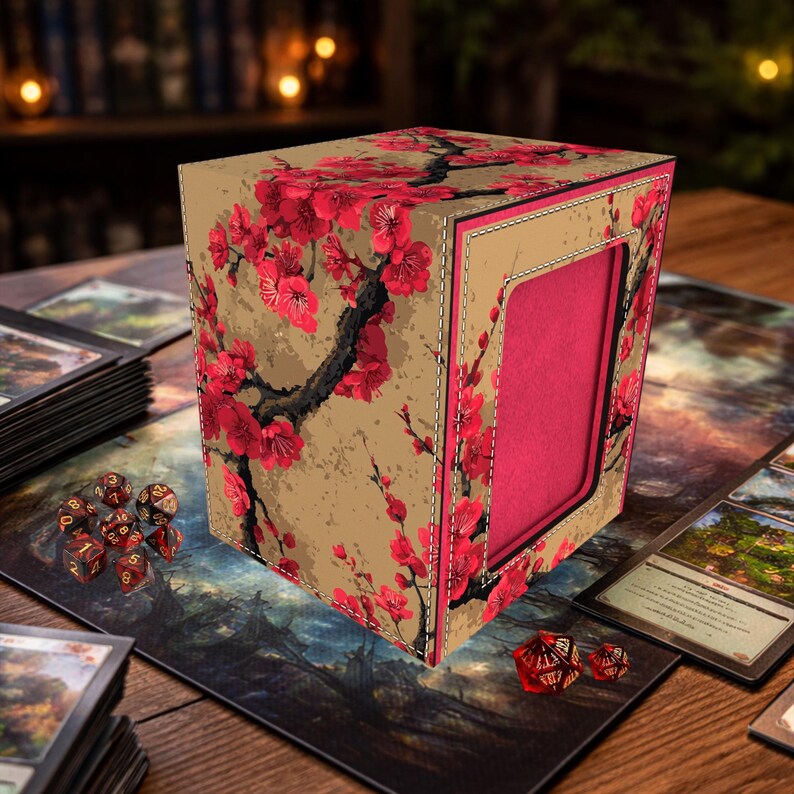 MTG Commander Deck Box With Window Display | Magnetic Lid | Holds 100 ...