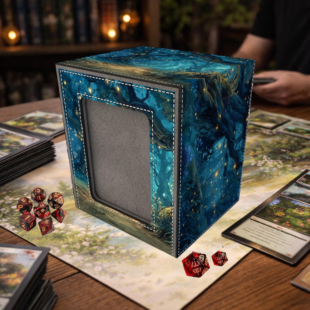 Deck Box for MTG Commander, With Window Display ，enchanted Glowing ...