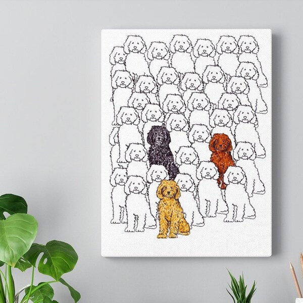 Sheepadoodle Drawing - Etsy