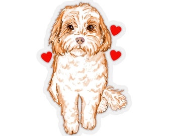 Cavapoo Sticker Original Illustration Planner School Vinyl | Etsy