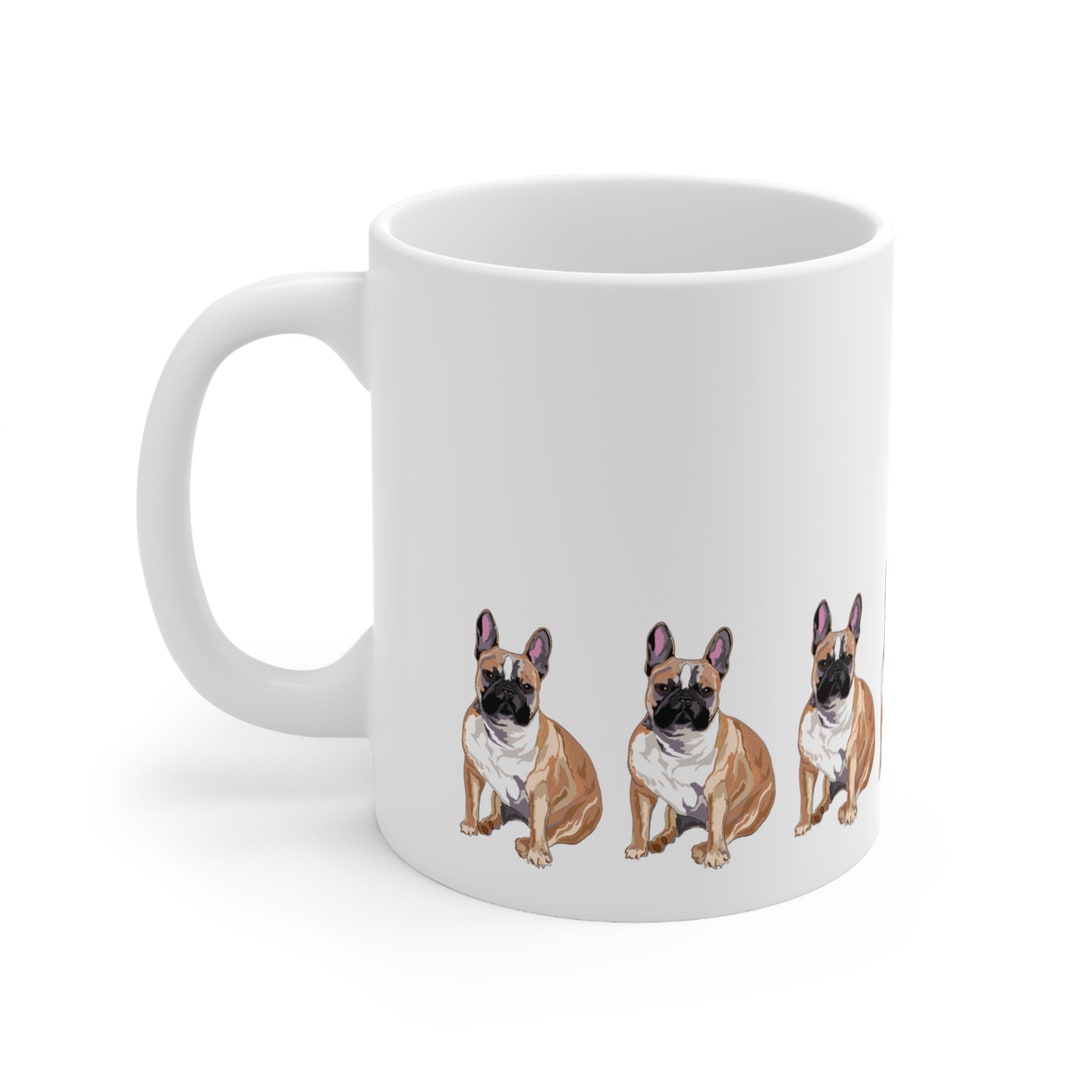 Frenchie Coffee Mug Custom Mug Doodle Mug Frenchie Mom Custom Mug ...