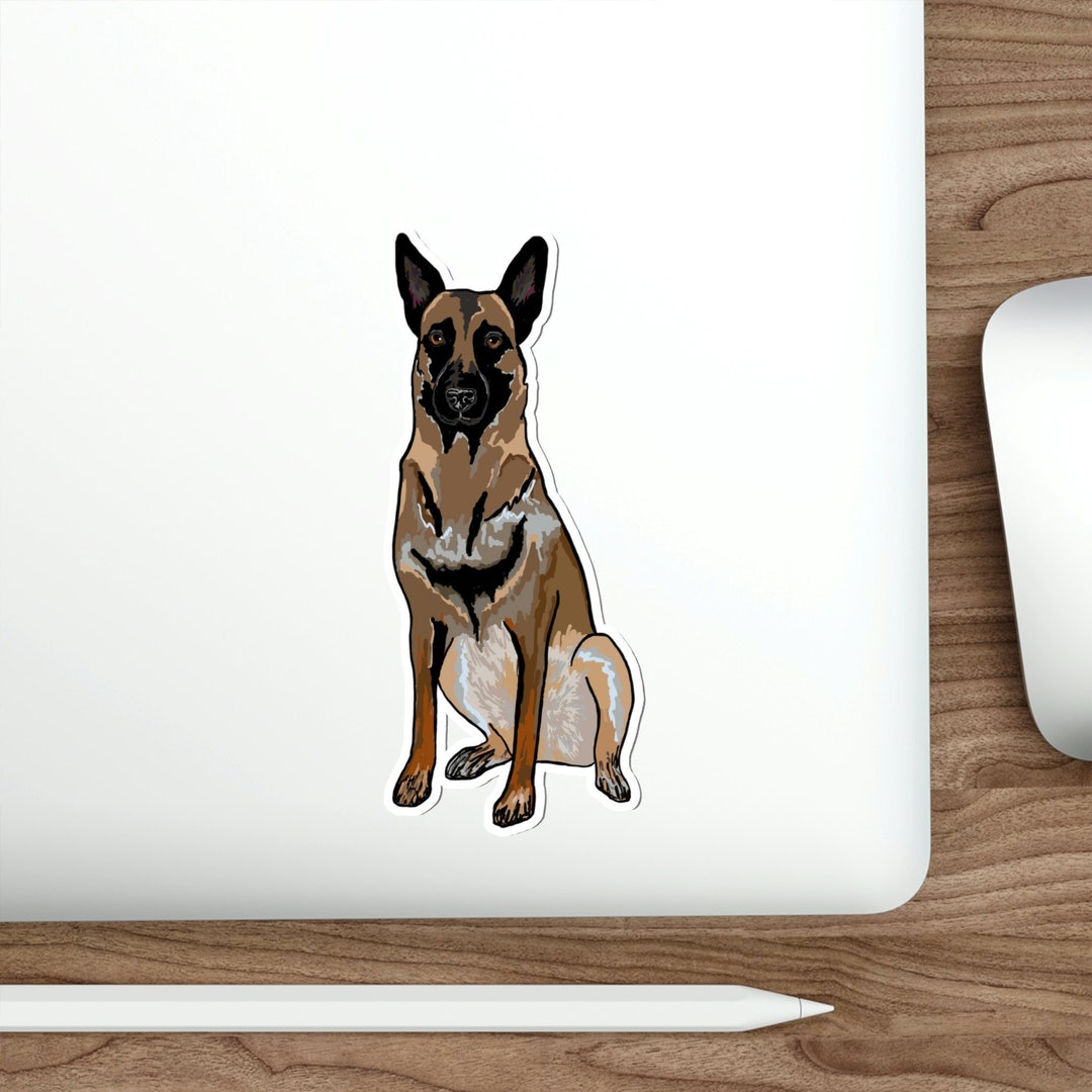 Waterproof Belgian Malinois Sticker Vinyl Decal Dog Lover Gift Belgian ...