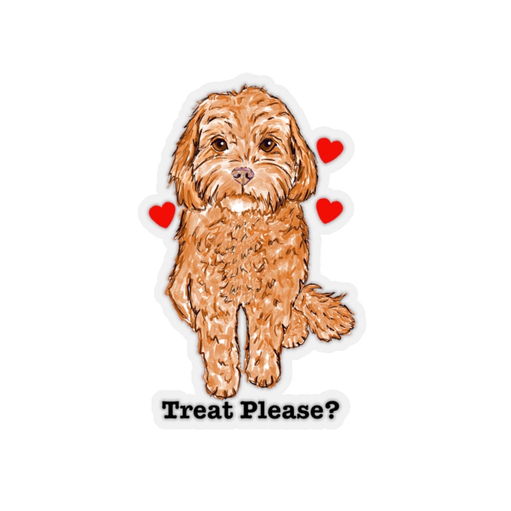 Treat Please Cavapoo Sticker Original Illustration Planner | Etsy