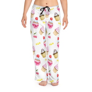 Cupcake Pajamas Women's Pajama Pants Valentines Day Pajama Pant Mothers ...