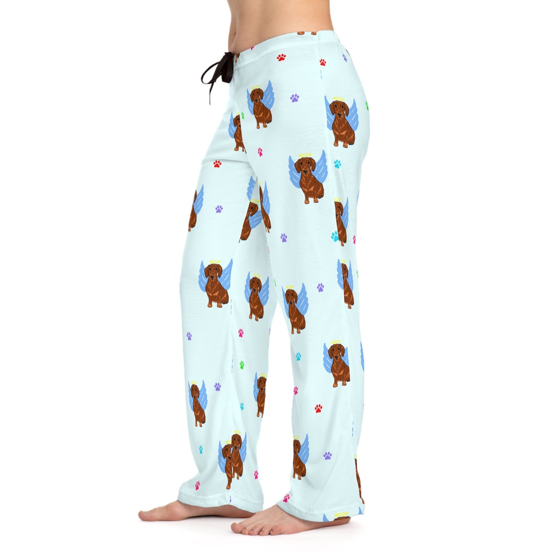 Angel Dachshund Pajamas Custom Women's Pajama Pants Dog Mom Doxie ...