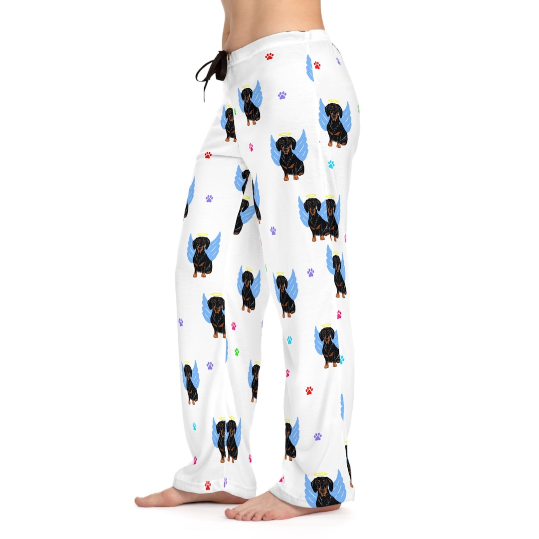 Angel Dachshund Pajamas Custom Women's Pajama Pants Dog - Etsy